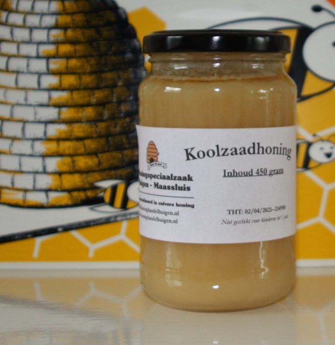 Overheerlijke Witte Koolzaadhoning (450 gram)